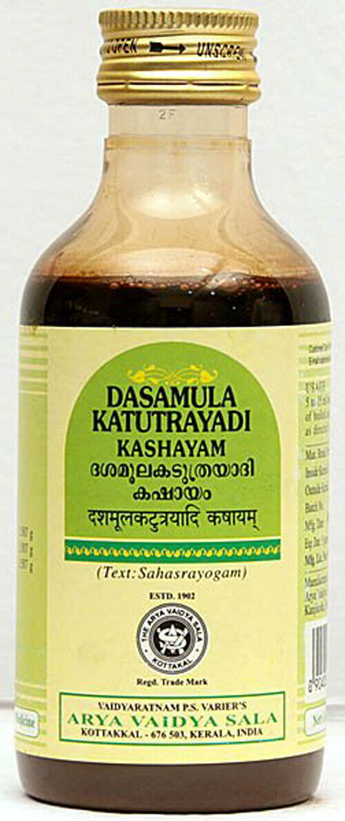 The Arya Vaidyasala Kottakkal Dasamulakatutrayadi Kashayam ...